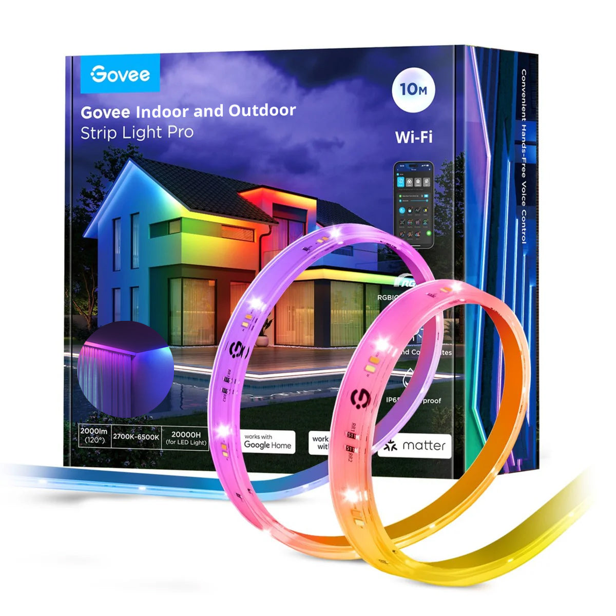 Govee Indoor + Outdoor Strip Light Pro 10M